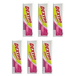 Dextro Energy Glucose Tablets Blackcurrant+Vitamin C 14's-PACK OF 6