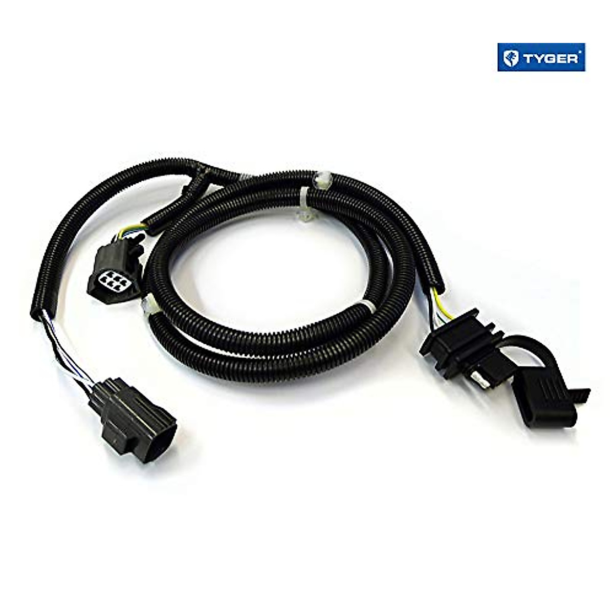 TYGER Towing Combo: 2inch Receiver Hitch & Wiring Harness & Hitch Cover Fits 2007-2018 Wrangler JK 2Dr & 4Dr (Exclude 2018 JL Models)