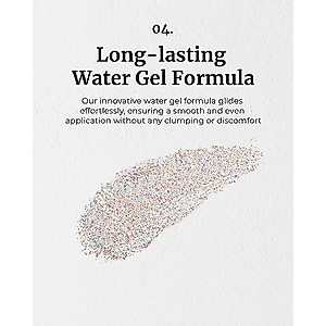 GLINT Glitter Gel, Frozen Opal (3.8g/0.13 oz) by LG Beauty - Multi-Use Body Makeup for Eyes, Cheeks, Body, and Hair. Rich Pigment, Long-Lasting Sparkle/Glitter for Party, Festival