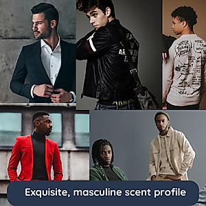 Bleu for Men Perfume Roll On with Essential and Fragrance Oils and Organic Jojoba Oil, Alcohol Free, Eau de Toilette, Made in California