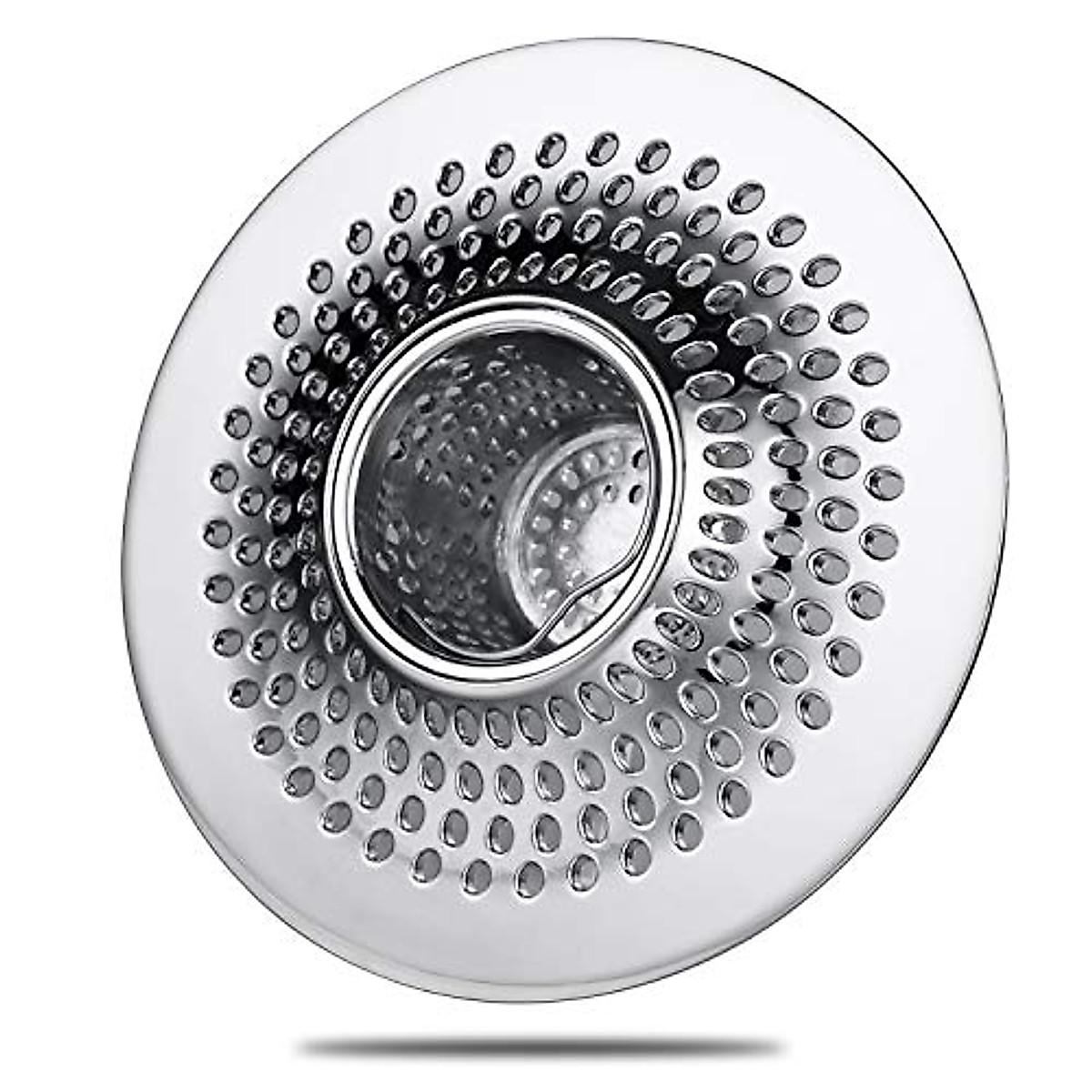 MFTEK Drain Hair Catcher Tub Drain Protector, Stainless Steel Bathtub Shower Drain Hair Stopper Strainer Trap for Shower Bathroom Sink to Catch Hair
