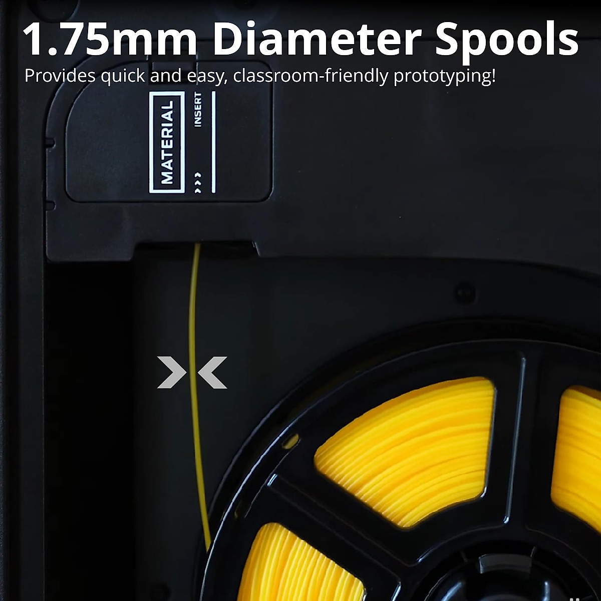 MakerBot-MP05823 PLA Filament, 1.75 mm Diameter, Small Spool, Black