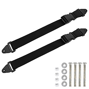Kakalote 2pcs Trash Can Lid Lock Garbage Strap for Animals, Universal Trash Can Lock, Adjustable Outdoor Bear Proof Trash Can Strap for Various Trash Bins