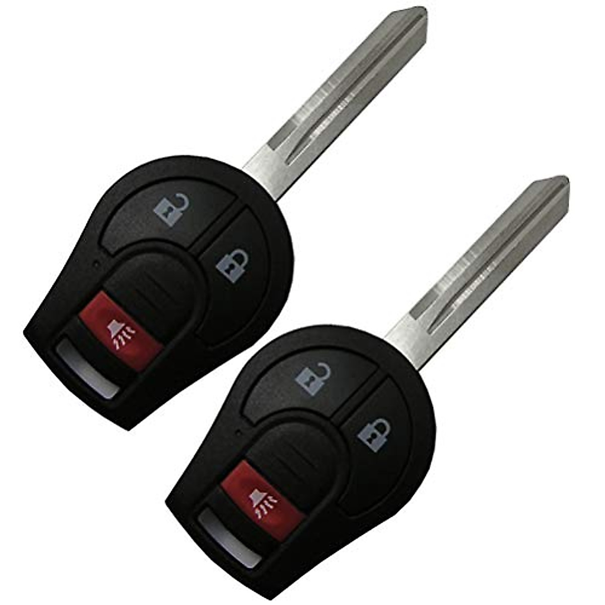 OCPTY CWTWB1U751A 2X Flip Key Entry Remote Control Entry Remote key Fob Transponder Ignition Key 2003-2016 for Infiniti FX35 FX45 QX4 for Nissan Armada Cube Frontier NV1500 Quest 1788D-WB1U751A