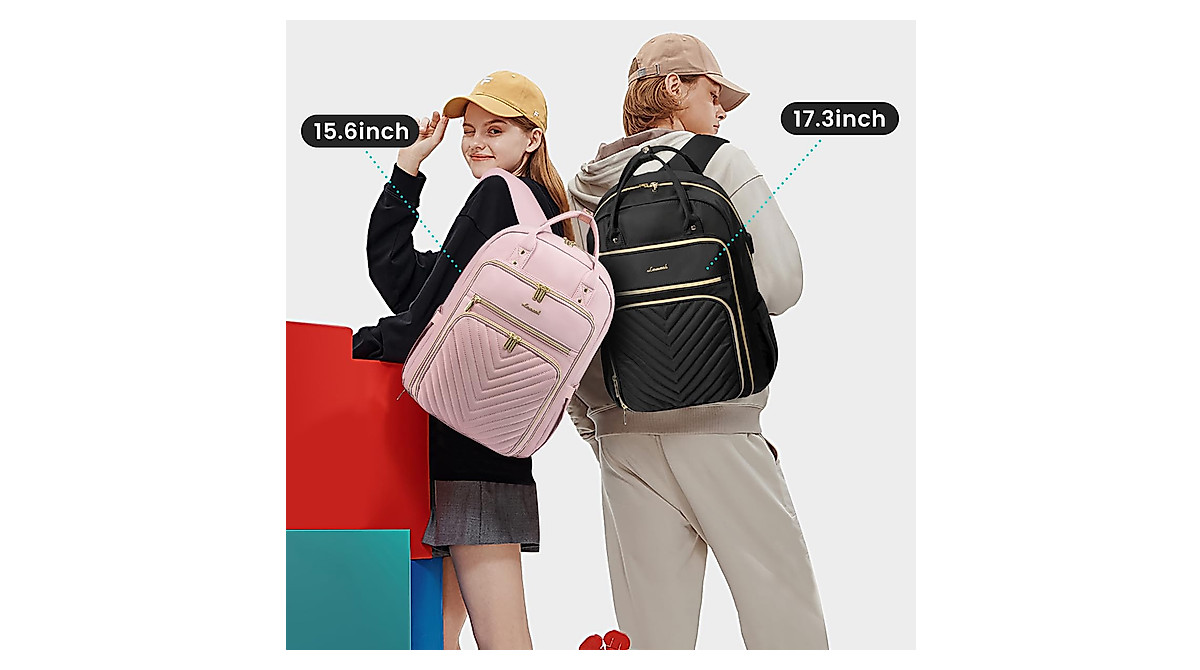 LOVEVOOK 15.6" Backpack with USB Port & Waterproof Design