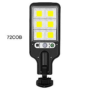 pstuiky Outdoor Lighting Solar Street Light, Ip65 Waterproof Solar Powered Street Lights Dusk to Da-wn with Motion Sensor Led Security Flo-od Light for Parking Lot, Drive-Way 1pcs (B)