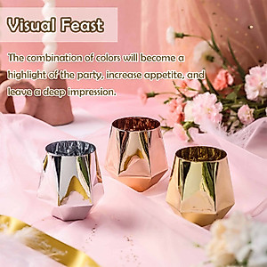 JBHO Stemless Wine Glasses Set of 12, Drinking Cups, 10Oz Diamond Shaped Unique Wine Glass with Gift Box for Serving White Wine, Red Wine, Cocktail, Whiskey, Bourbon, Cool Water, Gift For Housewarming