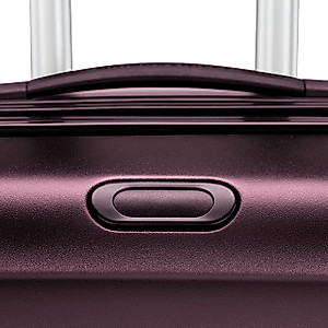 Briggs & Riley Sympatico Hardside Medium Spinner Luggage, Plum, 27-Inch Checked