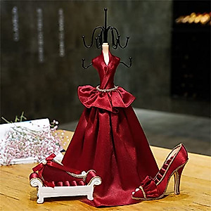 LDCHNH Jewelry Display Stand Ornament Earring Stand Necklace Display Wedding Engagement Gift