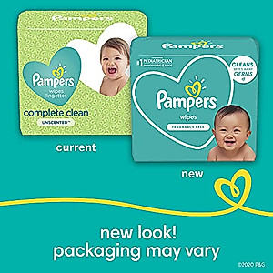 Pampers Baby Wipes Complete Clean Unscented 9X Pop-Top 720 Count