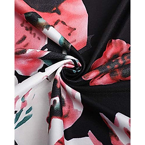 Newshows Womens' Summer V Neck Spaghetti Strap Sleeveless Casual Split Vestidos Beach Long Maxi Dress Trendy(Floral 02,L)