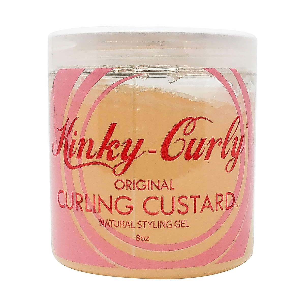 Kinky Curly Original Curling Custard Natural Styling Gel 8oz"Pack of 3"