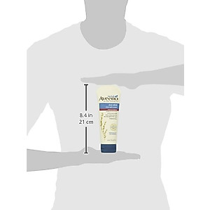 Aveeno Skin Relief Overnight Intense Moisture Cream with Triple Oat Complex & Natural Shea Butter, Therapeutic Dimethicone Skin Protectant for Dry Itchy Skin Relief, Fragrance- & Steroid-Free, 7.3 oz