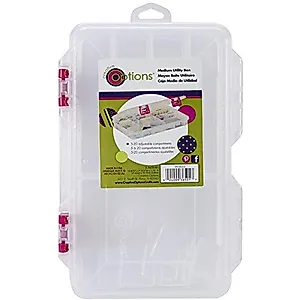 Creative Options 2-3650-81 Pro-Latch Utility Organizer with 5 to 20 Adjustable Compartments, Medium