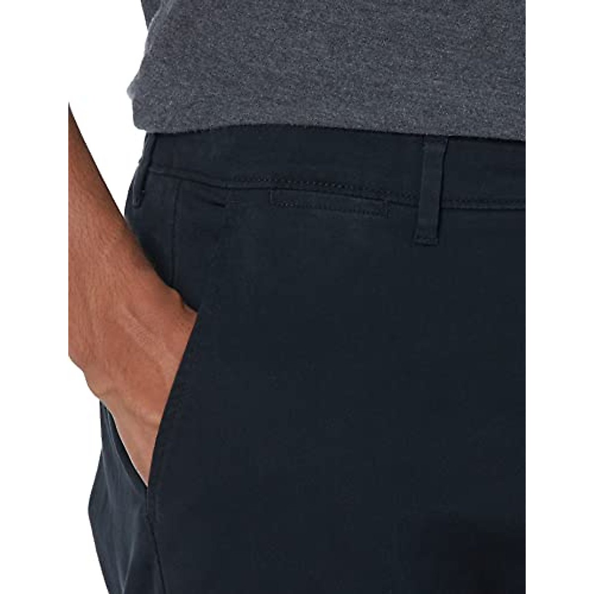 Amazon Essentials Men's Athletic-Fit Casual Stretch Chino Pant (Available in Big & Tall), Black, 38W x 32L