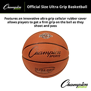 Champion Sports Composite Game Basketballs, Official (Size 7 - 29.5")