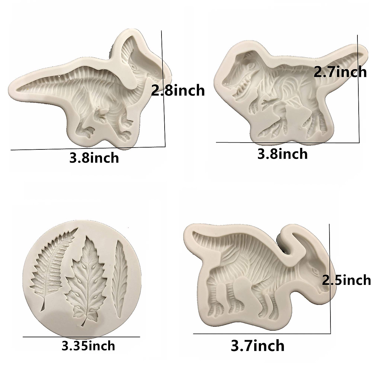 Dinosaur Silicone Fondant Cake Mold Kitchen Baking Mold Cake Decorating Moulds Modeling Tools, Gummy Sugar Chocolate Candy Cupcake Mold