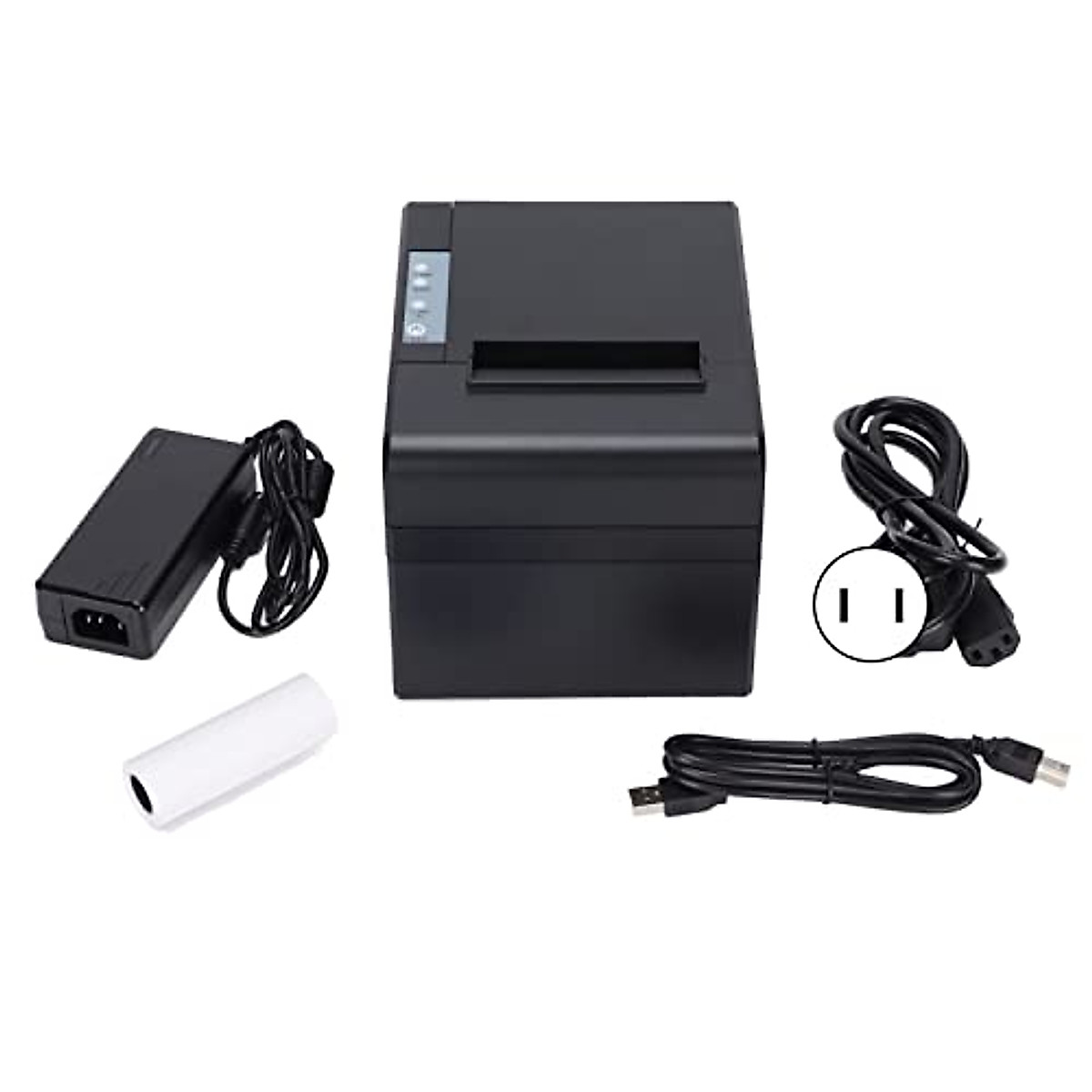 Mini Thermal Printer, Compact Portable Mobile Printer, 300mm/s High Speed Printing Speed, for Logistics, Restaurants, Milk Tea Shops, Takeaways(US)
