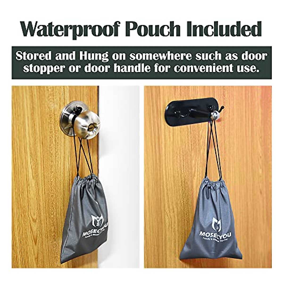 MOSECYOU Door Knob Lockout Device, Cover to Disable The Doorknob/Faucet/Valve, Prevents Turning of Door Knob and Access to Keyhole, Prevents Operating The Knob (Without Padlock)