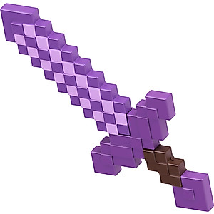 Mattel Minecraft Enchanted Sword, Kid-Sized Wearable Accessory for Role-Play & Costumes