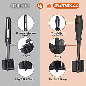 Meat Chopper, Heat Resistant Meat Masher for Ground Beef, Hamburger Meat, 5 Curve Blade Hamburger Chopper, Ground Meat Smasher Ground Beef Chopper, Mix and Chop Kitchen Tool & Meat Browning Utensil