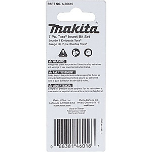 Makita A-96615 Impactx 7 Piece Torx 1″ Insert Bit Set
