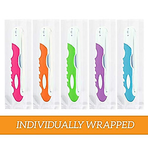 Lingito Bulk Travel Toothbrush, Folding, Built in Toothbrush Cover, Individually Wrapped , Camping, Hiking (25 Pack Medium)