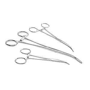 SURGICAL ONLINE Ultimate Hemostat Set, 6 Piece Ideal for Hobby Tools, Electronics, Fishing and Taxidermy (8", 6.25" and 5")
