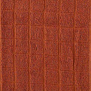 DII Basic Terry Collection Solid Windowpane Dishcloth Set, 12x12, Cinnamon, 6 Count