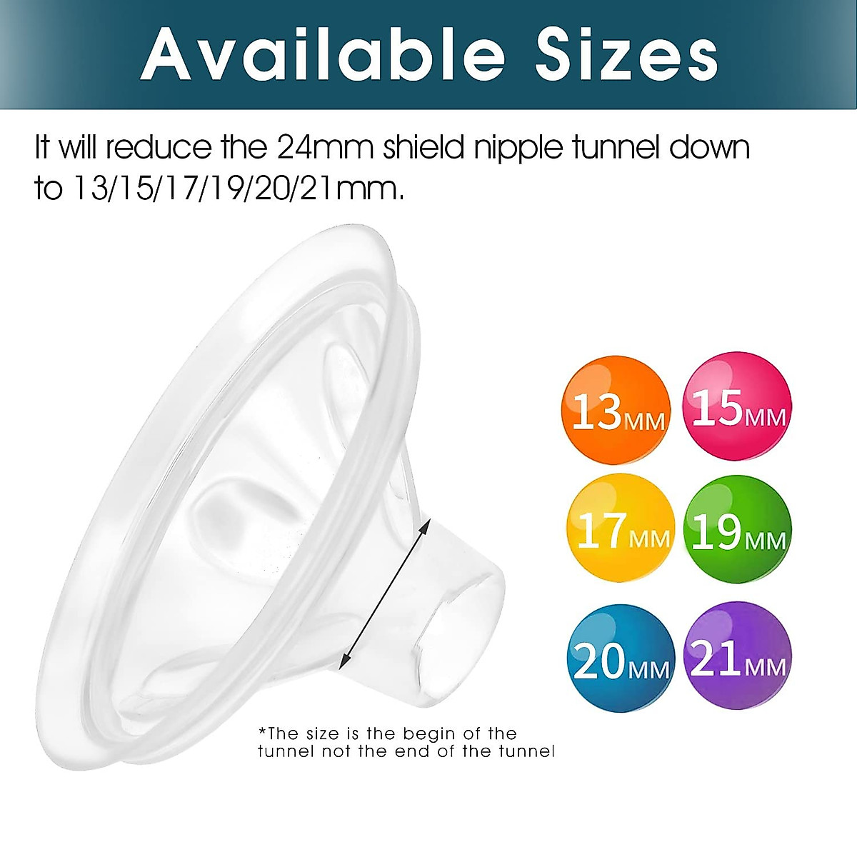 Begical Stride Silicone Flange Cushions 15mm Compatible with Spectra 24mm Breastpump Shields/Flanges Replace Flange Inserts Compatible with Spectra Pump Parts Reduce 24mm to 15mm Clear