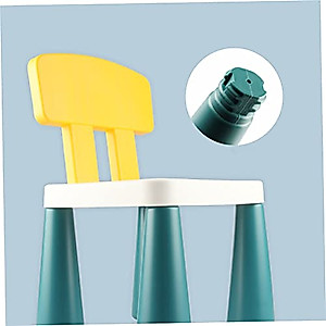 Veemoon Plastic Chairs 1pcs 's Assembled Educational Building Blocks Small Stool Plastic Chair Stool Educational Building Blocks Chair Chair Multifunction Stool Set Puzzle Kidcraft Playset