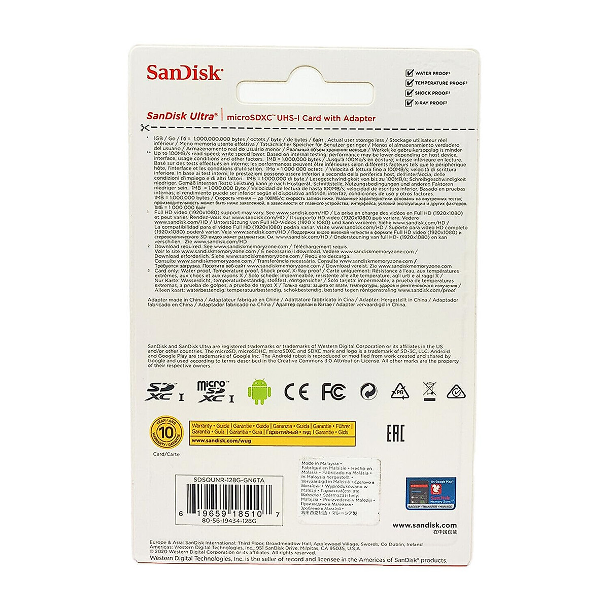 Made for Amazon SanDisk 128GB microSD Memory Card for Fire Tablets and Fire -TV