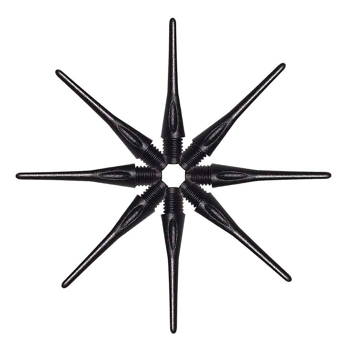 Wolftop 2BA Thread Soft Tip Dart Points 300 Pack - Plastic Dart Tips Replacement Dart Accessories Set - Black