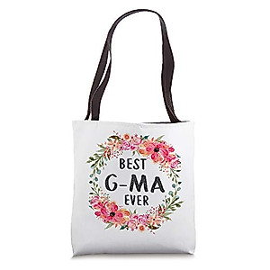 Best G-Ma Ever Tote Bags Family Mom Grandma Gift for Women Tote Bag