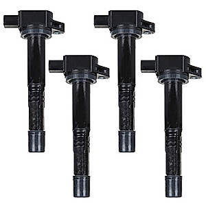 ENA Set of 4 Ignition Coil Pack Compatible with Honda Acura 2002 2003 2004 2005 2006 2007 2008 2009 Element CRV Civic Accord RSX CSX 2.0L 2.4L Replacement For UF311 UF583 C1382
