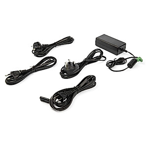 StarTech.com DC Power Adapter - 20V, 3.25A - Universal AC DC Power Supply Block Adapter - External 2 Pin Terminal Block (ITB20D3250), Black, 1 port