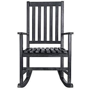 SAFAVIEH Outdoor Collection Barstow Teak Rocking Chair