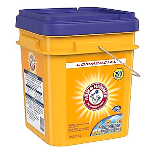 Arm & Hammer 33200-01001 Powder Laundry Detergent, Crisp Clean, 18lb Pail