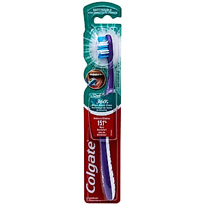 Colgate 360 Whole Mouth Clean Toothbrush, Ultra Compact Head, Soft (Colors Vary) - Pack of 3