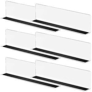 Garneck 6pcs Shelf Divider Bookends Adjustable Closet Organizer Adjustable Dividers for Drawers Supermarket Shelf Organizer Supermarket Shelf Separator Shop Drawer Dividers Magnetic Stripe