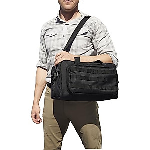 Allen Company Range Bag with Pistol Rug & MOLLE Loops, Black, 15x8x8.5-Inch