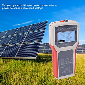 Solar Panel Tester, EY800W with Ultra Clear LCD MPPT Multimeter Open Circuit Voltage Troubleshooting for Photovoltaic Panel