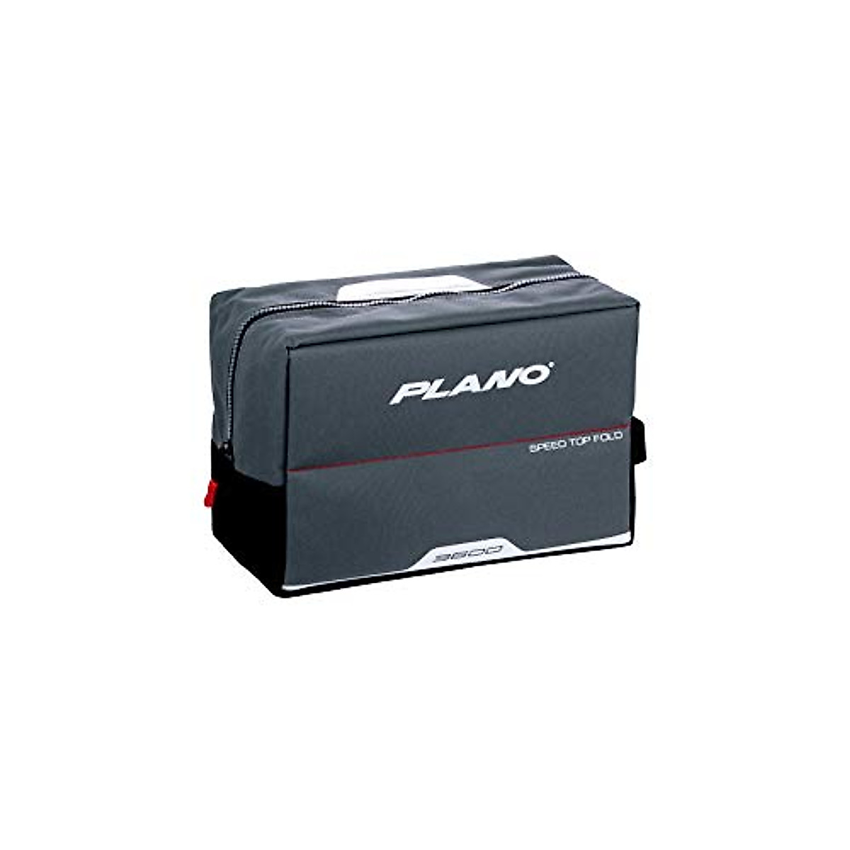 Plano Weekend Series 3600 Fold-Down Speedbag, Gray Fabric, Includes 2 3600 Stowaway Utility Boxes, Fishing Tackle Soft Storage Bag with EZ Label System