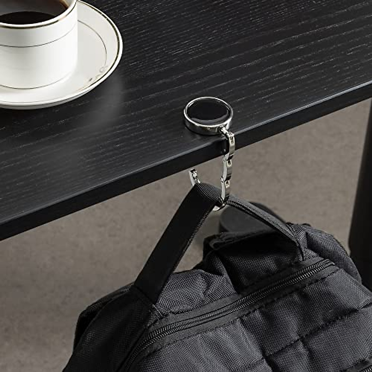 kwmobile Purse Hanger for Table (Set of 2) - Purse Hook for Table - Folding Handbag Hanger - Portable Table Bag Holder