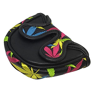 ReadyGOLF Weed All-Over Embroidered Putter Cover - Mallet