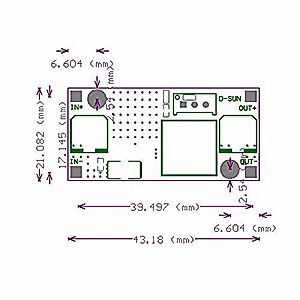 Yizhet 5 Pack Buck Converter, DC to DC, High Efficiency Voltage Regulator, 3.0-40V to 1.5-35V, Adjustable Power Supply Module