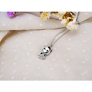MEIDERBO Cow Urn Necklace for Ashes 925 Sterling Silver Cow Keepsake Cremation Cow Pendant Memory Jewelry Cow Gifts for Women Girls