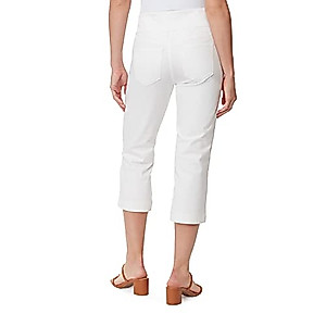Gloria Vanderbilt Women's Amanda Pull on Capri, Vintage White, 4