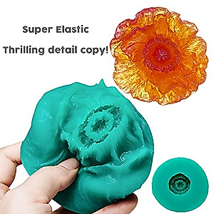 BBDINO Super Elastic Silicone Mold Making Kit, Mold Making Silicone Rubber N.W. 21.16 oz, Liquid Silicone Rubber Mold Making, Ideal for Casting 3D Silicone Molds| Food Molds 1:1 by Volume, Jade Green