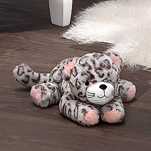 Lambs & Ivy Happy Jungle Plush Leopard Stuffed Animal Toy - Pink/Gray - Cleo
